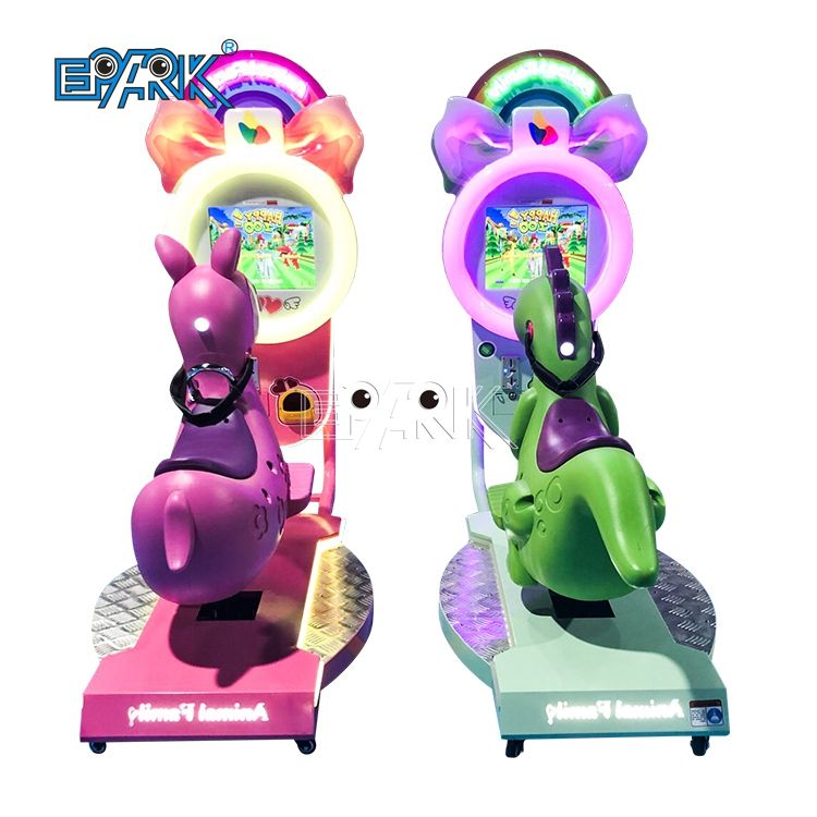 Amusement Kiddie Ride 3d Racing Horse Swing Operado por Moeda Game ...