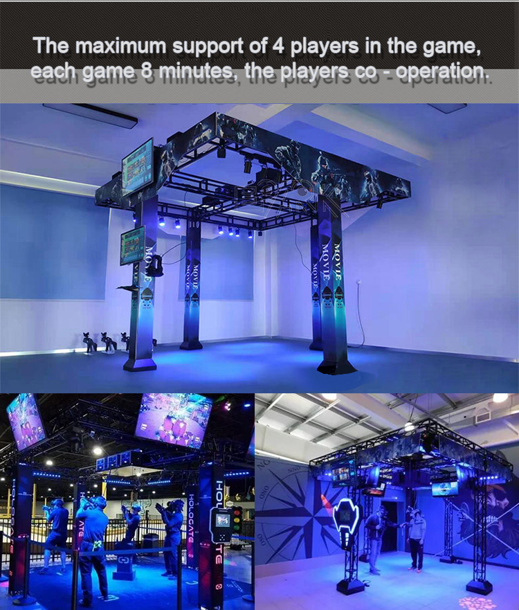 Immersive Virtual Reality Room 9d Simulator Game 4 Players VR Shooting ...
