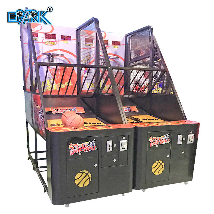 Münzbetriebene Spielhallen-Basketballmaschine Elektronische Basketball ...