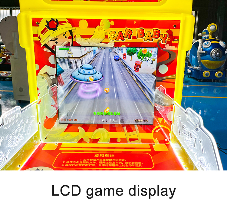 Indoor Game Machine Children Arcade Driving Car Game For Amusument Park ...