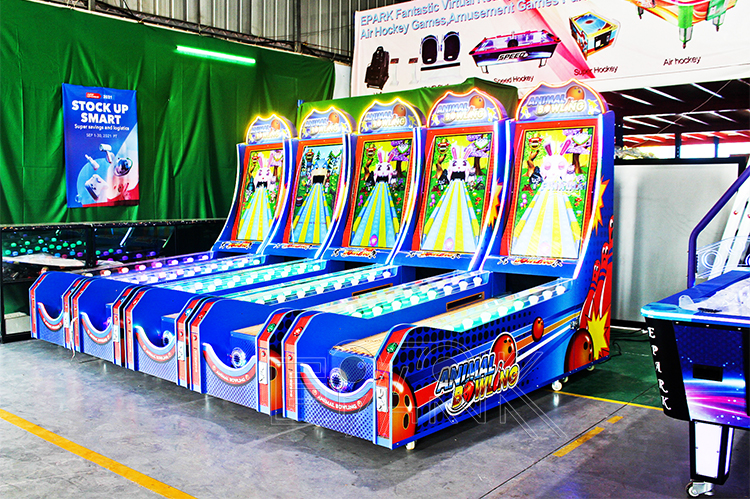 Arcade Simulator Game Forest Bowling Ball Machine Kids Indoor Coin ...