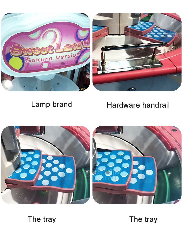 Coin Operated Game Machine Arcade Games Sweet Land 4 Players Pusher ...