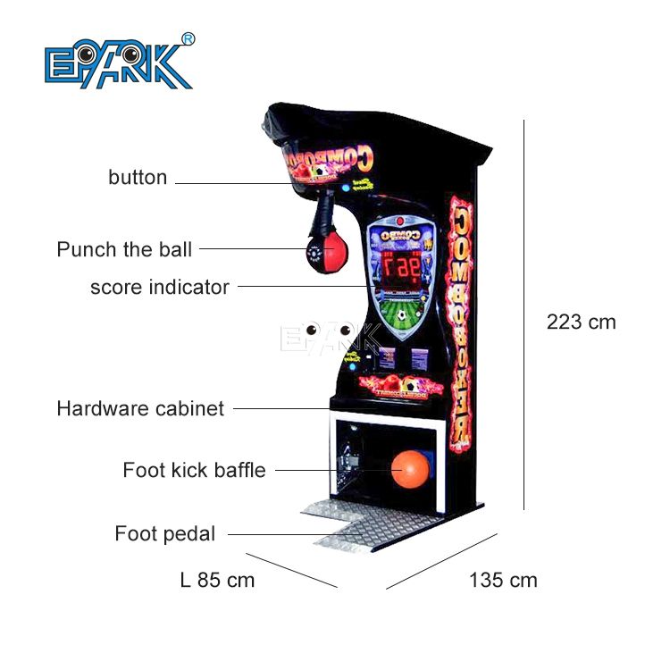 Coin Operated Kick And Boxing Machine Maquina De Boxeo Arcade Game ...