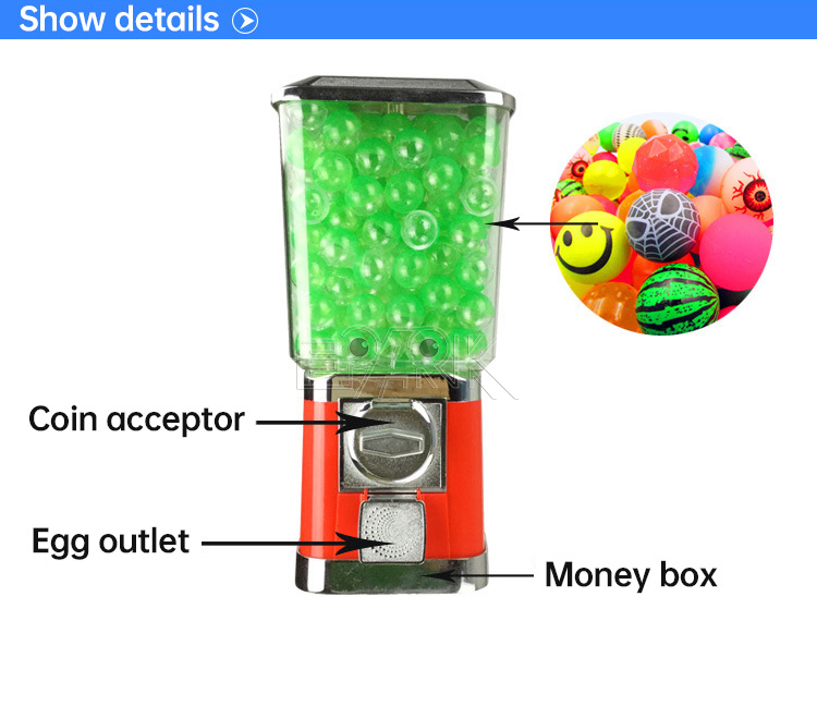 17 Inch Small Candy Vending Machine Small Globe Metal Body Gumball ...