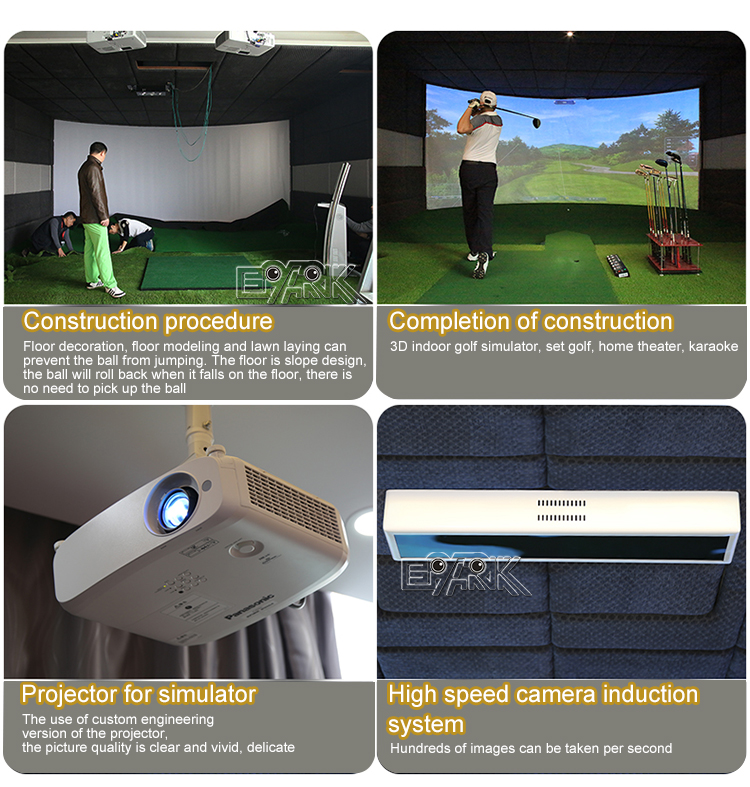 Interaction Screen Customized Training Golf Simulator System - One-stop ...