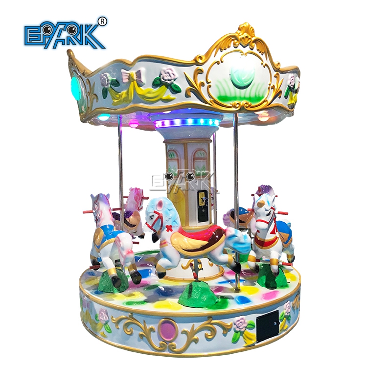 6 People Carousels Ride Children Rides Carousel Coin Operated Merry Go ...