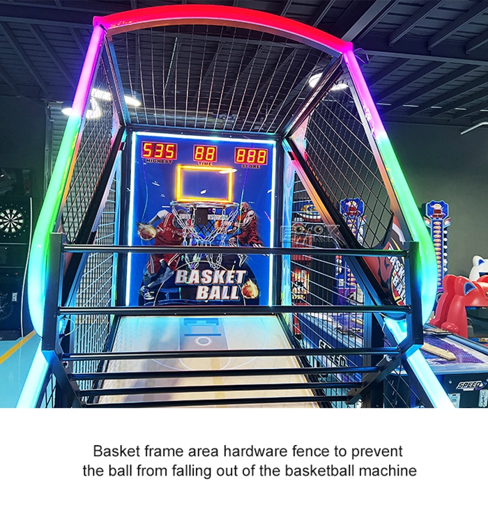 Coin Operated Street Basketball Arcade Game Machine Crazy NBA ...