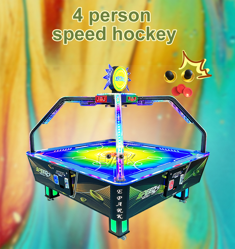 Indoor Sports Coin Operated Game Machines 4 Person Air Hockey Table ...