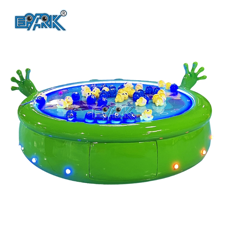 Indoor Children's Play Equipment Magnetic Frog Fishing Arcade Catch ...