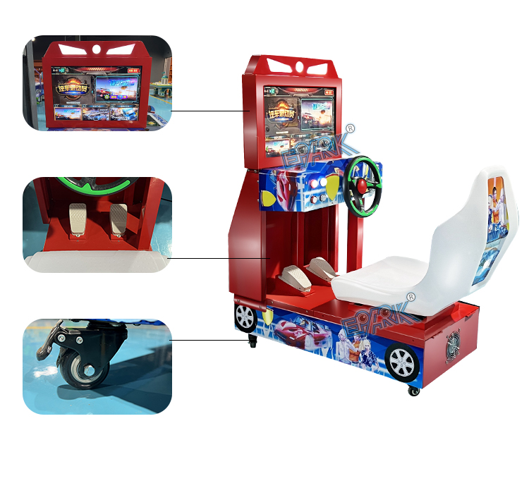 Kids Outrun 22" Coin Operated Arcade Racing Game Machine Car Racing ...