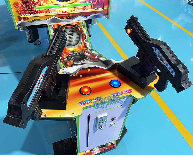 Ultra FirePower Coin Operated Gun Shooting Game Machine Arcade Shooting ...