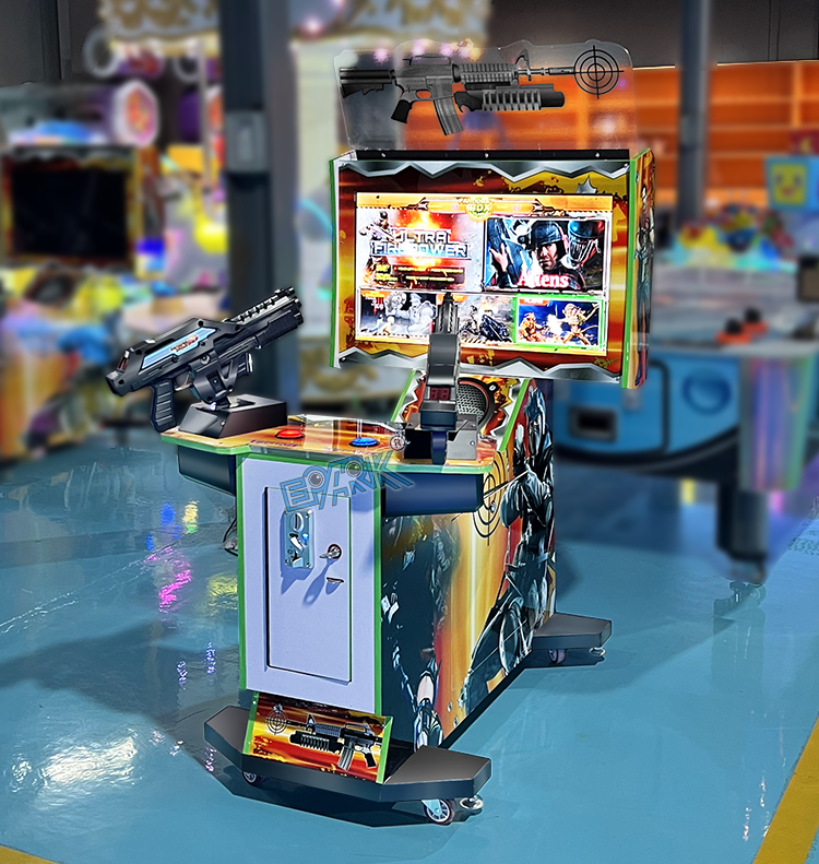 Ultra FirePower Coin Operated Gun Shooting Game Machine Arcade Shooting ...
