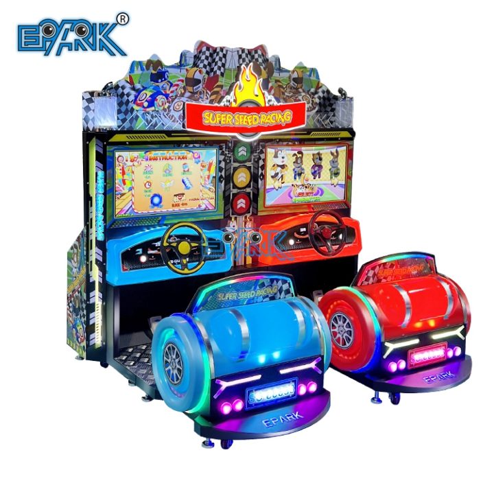 Coin Operated Arcade Game Machine Kids 22 LCD Car Racing Simulator Game ...