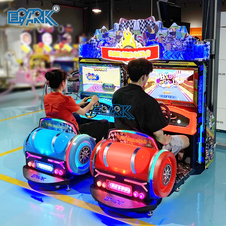 Coin Operated Arcade Game Machine Kids 22 LCD Car Racing Simulator Game ...