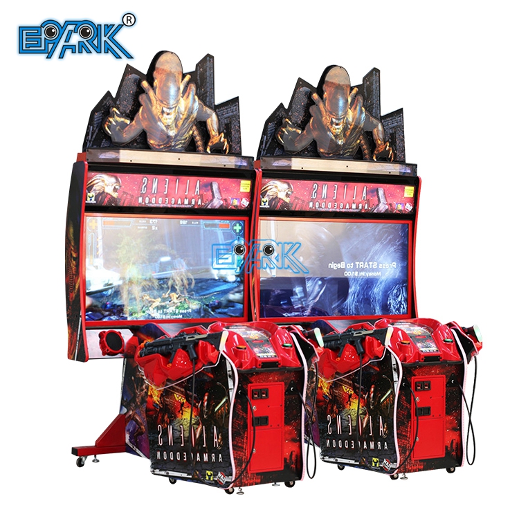 Coin Operated Exciting Aliens Armageddon Gun Shooting Game Machine For ...