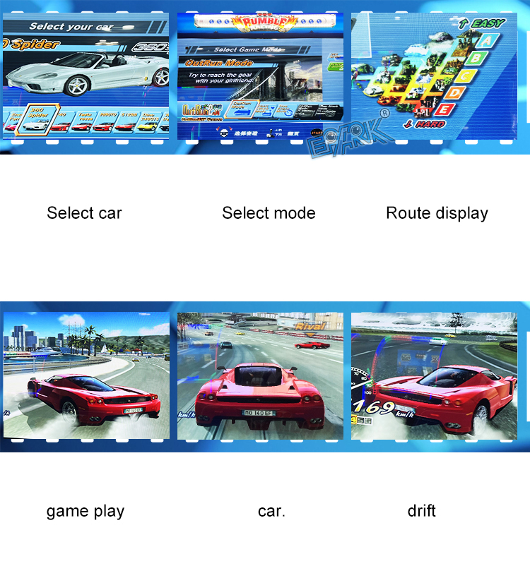 Amusement Arcade Driving Simulator Single Player 32" Outrun Coin ...