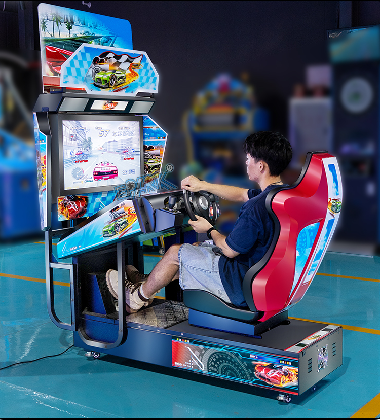 Amusement Arcade Driving Simulator Single Player 32" Outrun Coin ...