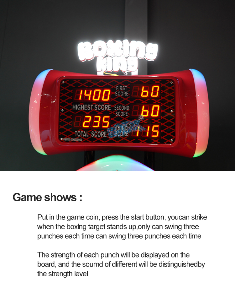 Coin Operated Arcade Electronic Boxing Game Machine Ultimate Big Punch ...