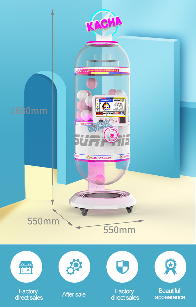 Large Capsule Vending Machine Led Gachapon 75mm100mm Gacha Diy Gashapon ...
