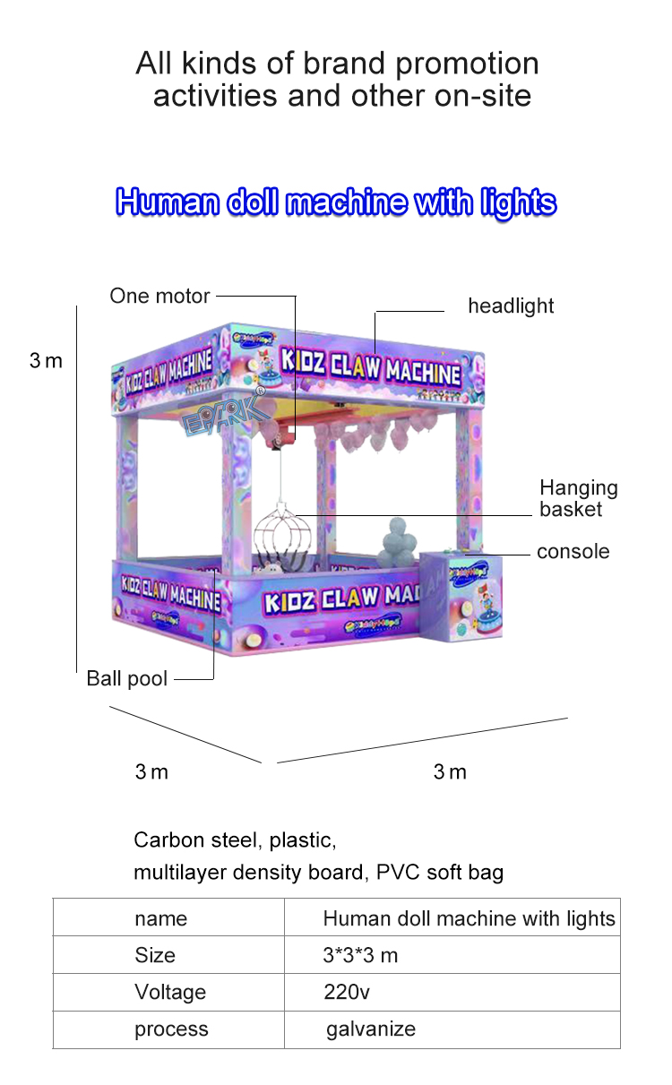 Kids Adults Claw Machine Arcade Games Grab Big Toy Prize Human Claw ...