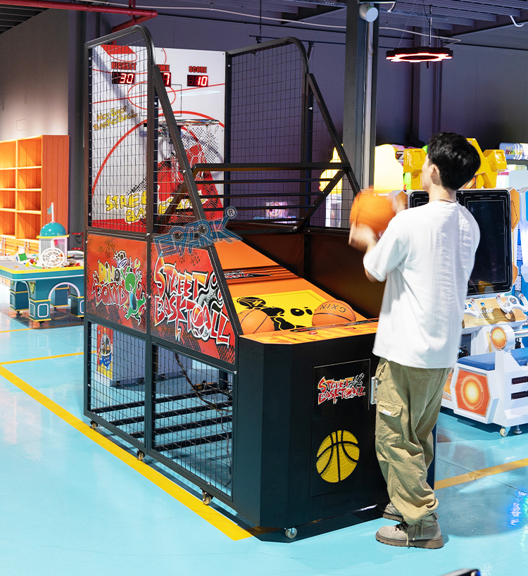 Coin Operated Basketball Shooting Machine Street Basketball Arcade Game ...