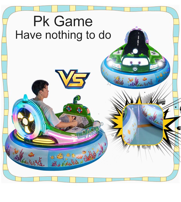 Amusement Park Rides Round Bumper Car Kids Inflatable Bumper Car - One ...